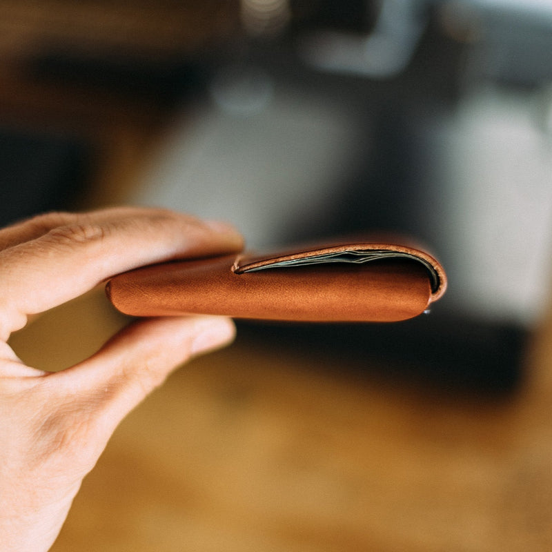 Handmade Leather Card Holder - The Franklin