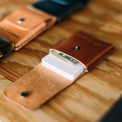 The Snap Finn | Handmade Leather Card Holder